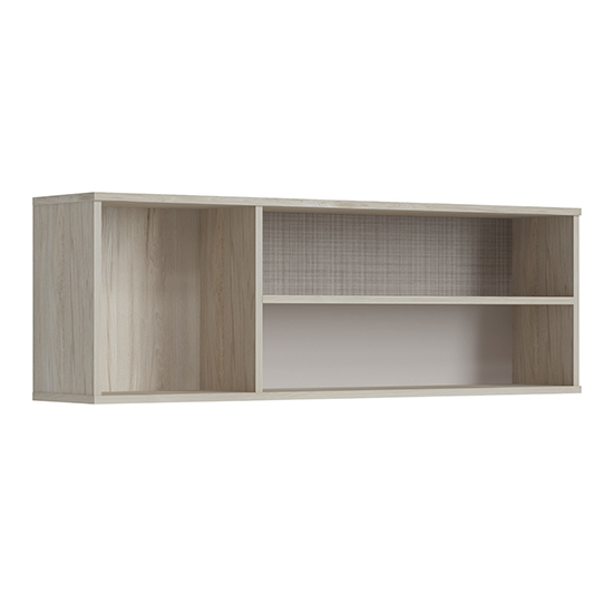 Danville Wooden Wall Shelf With 3 Open Compartment In Light Walnut ...